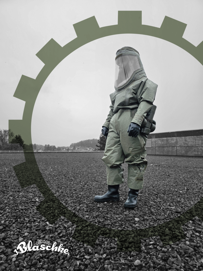 Military protective suit with air distribution system | NBC Lab